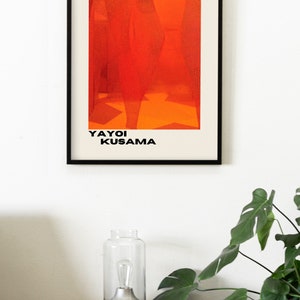 Red Yayoi Kusama Poster, Kusama Printable, Inspirational Quote ...