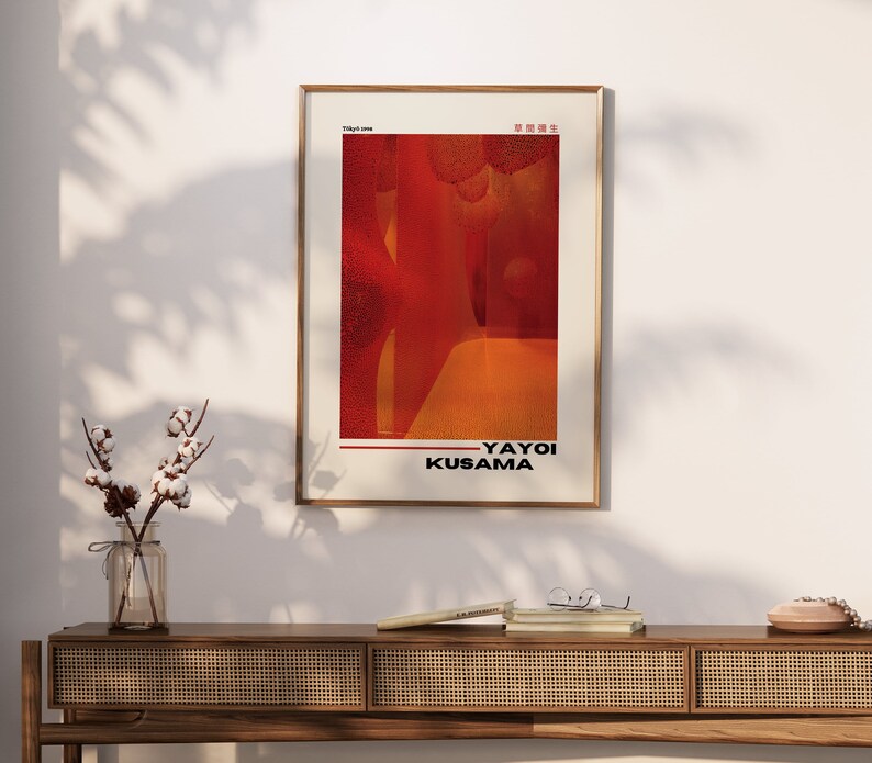 Yayoi Kusama Print, Japanese Wall Art Living Room Decor Home Printable ...