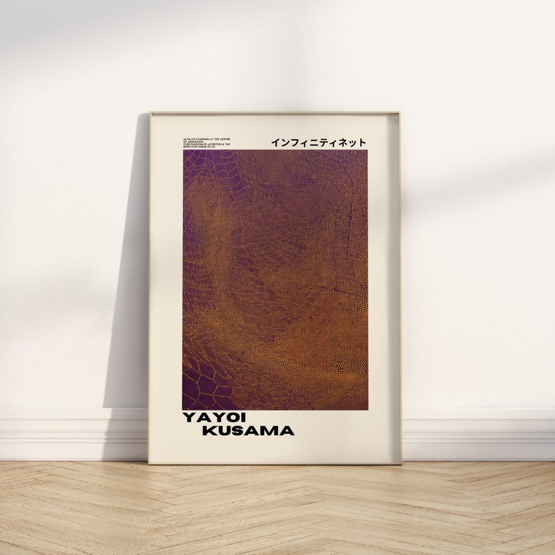 Yayoi Kusama Poster Print, Japanese Artwork, Inspirational Quote Print ...