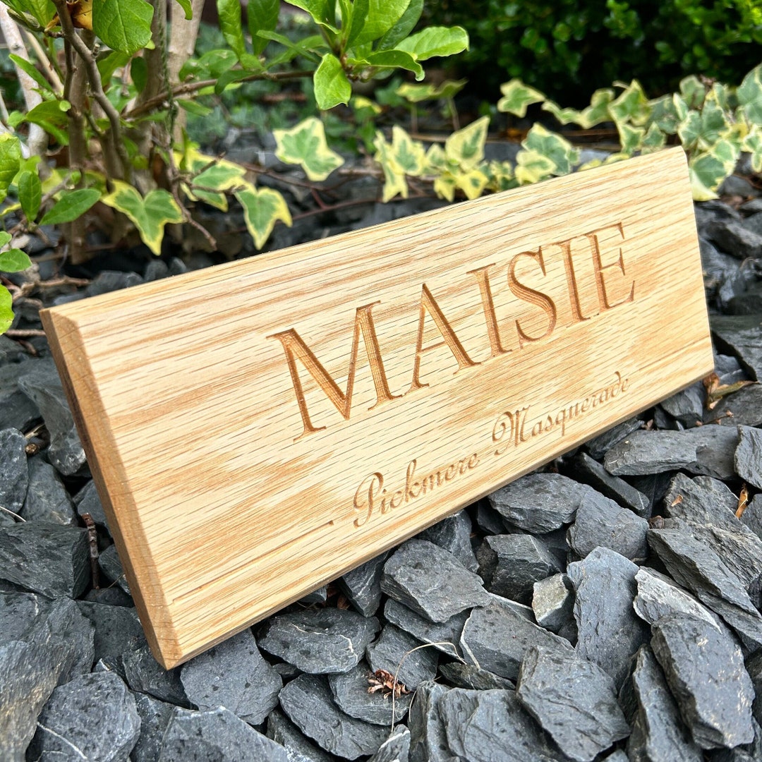 Stable Name Plate. Solid Oak Stable Sign. Equestrian Sign. - Etsy