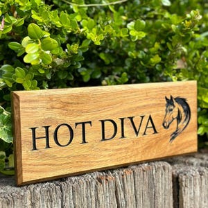 Stable Name Plate. Solid Oak Stable Sign. Equestrian Sign. - Etsy UK