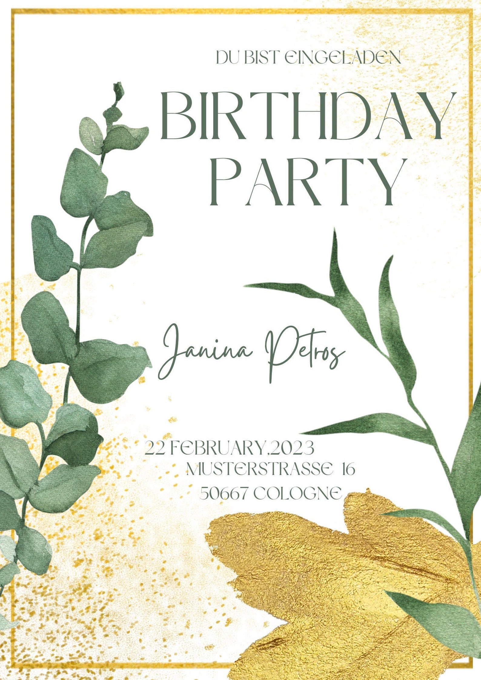 Birthday Party Birthday Invitation Customizable - Etsy