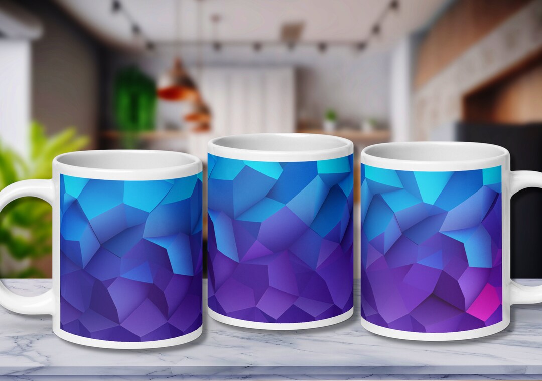 Geometric Coffee Mug Work Home Coffee Mug Gift Kitchen Gift 11 15 20 Oz ...