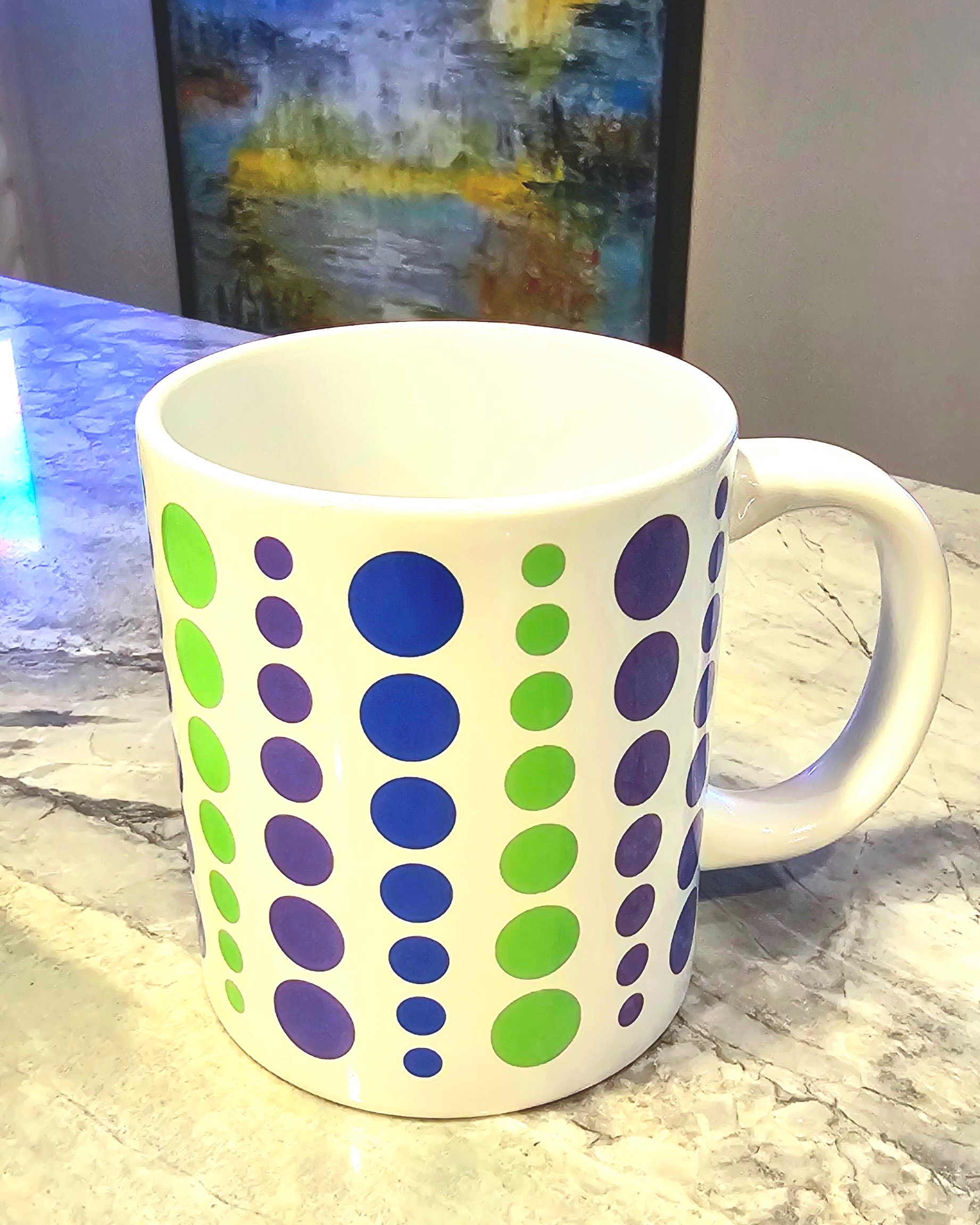 Polka Dot Coffee Mug Work From Home Coffee Mug Gift He, Gift 20 Oz ...