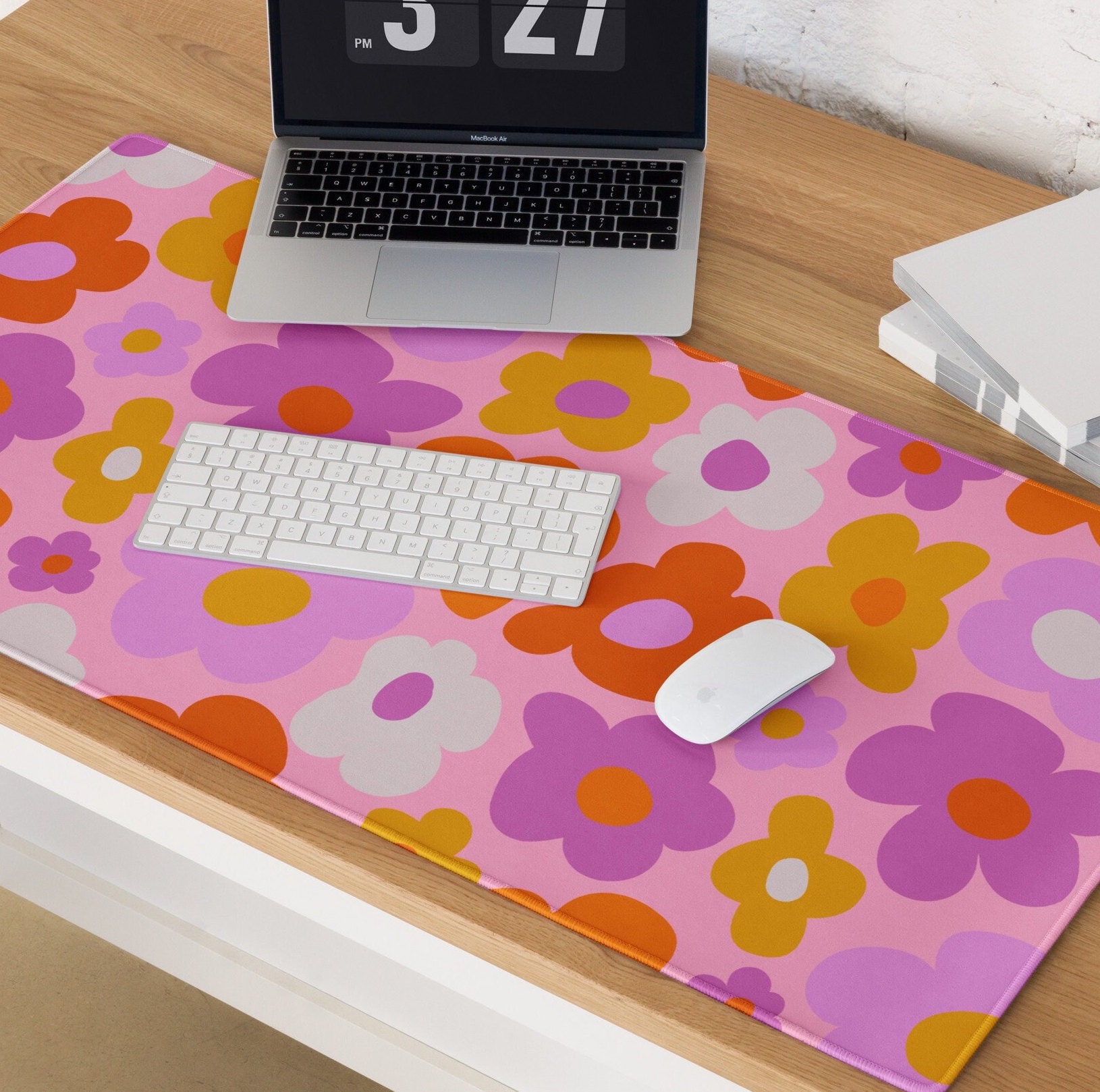 Flower Mousepad, Desk Protect, Desk Pad, Desk Mat, Computer Desk Mat ...