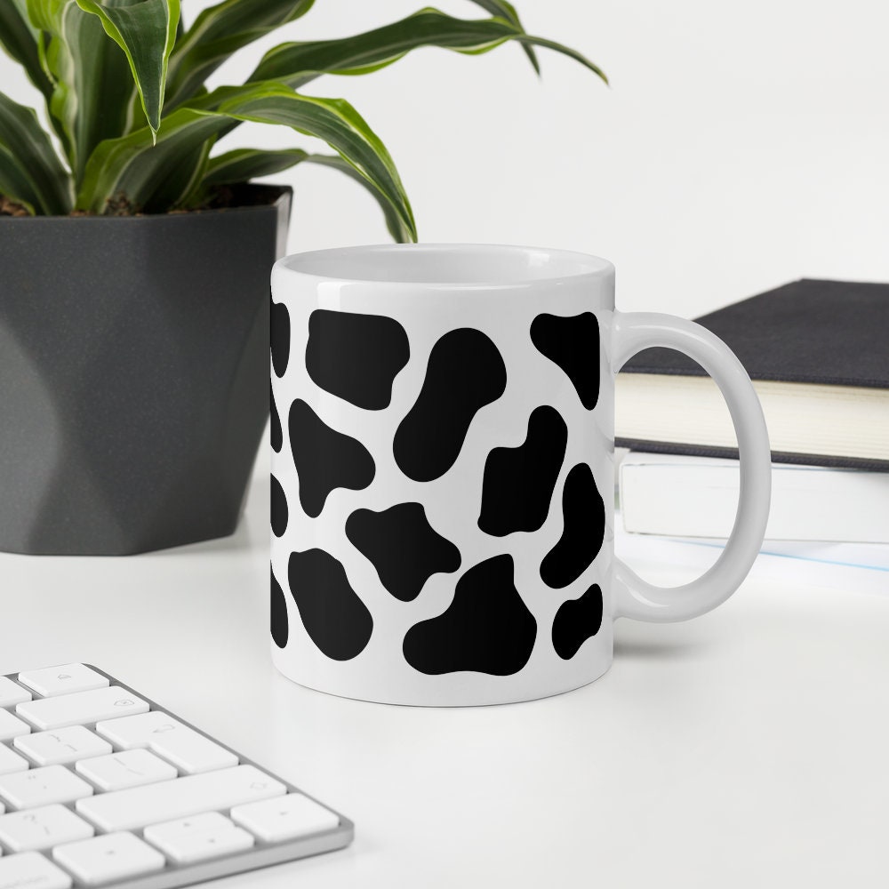 Cow Spots Coffee Mug, Cow Print, Coffee Mug, Gift For, Her, Work, Gift ...