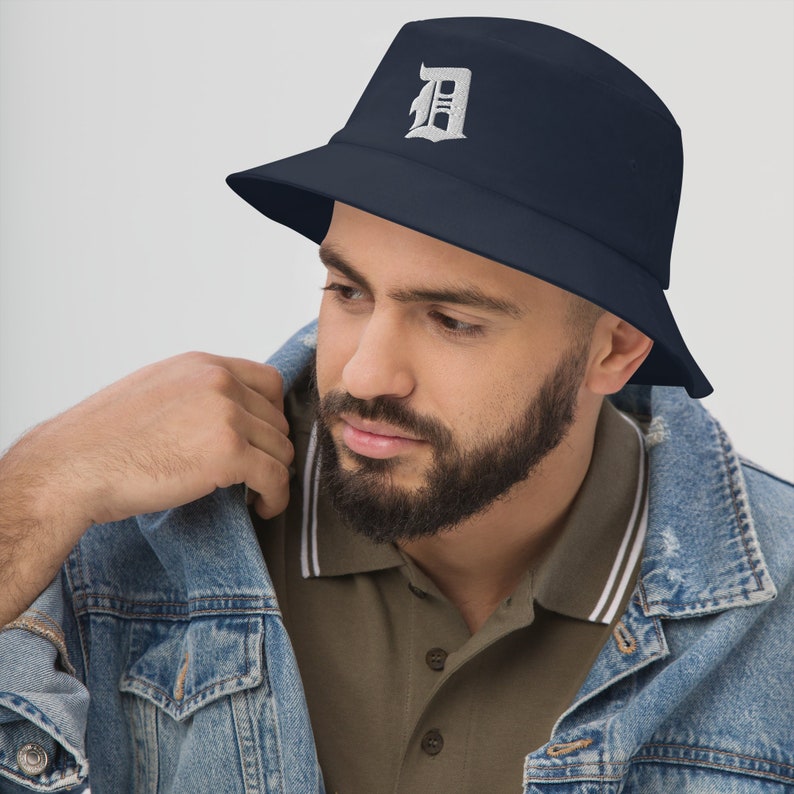 Detroit Tigers, Bucket Hat, Opening Day, Rotated Embroidered, Baseball ...