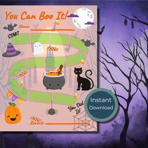 Halloween Reward Chart Kids Tracker Chores Potty Fun Instant Download ...