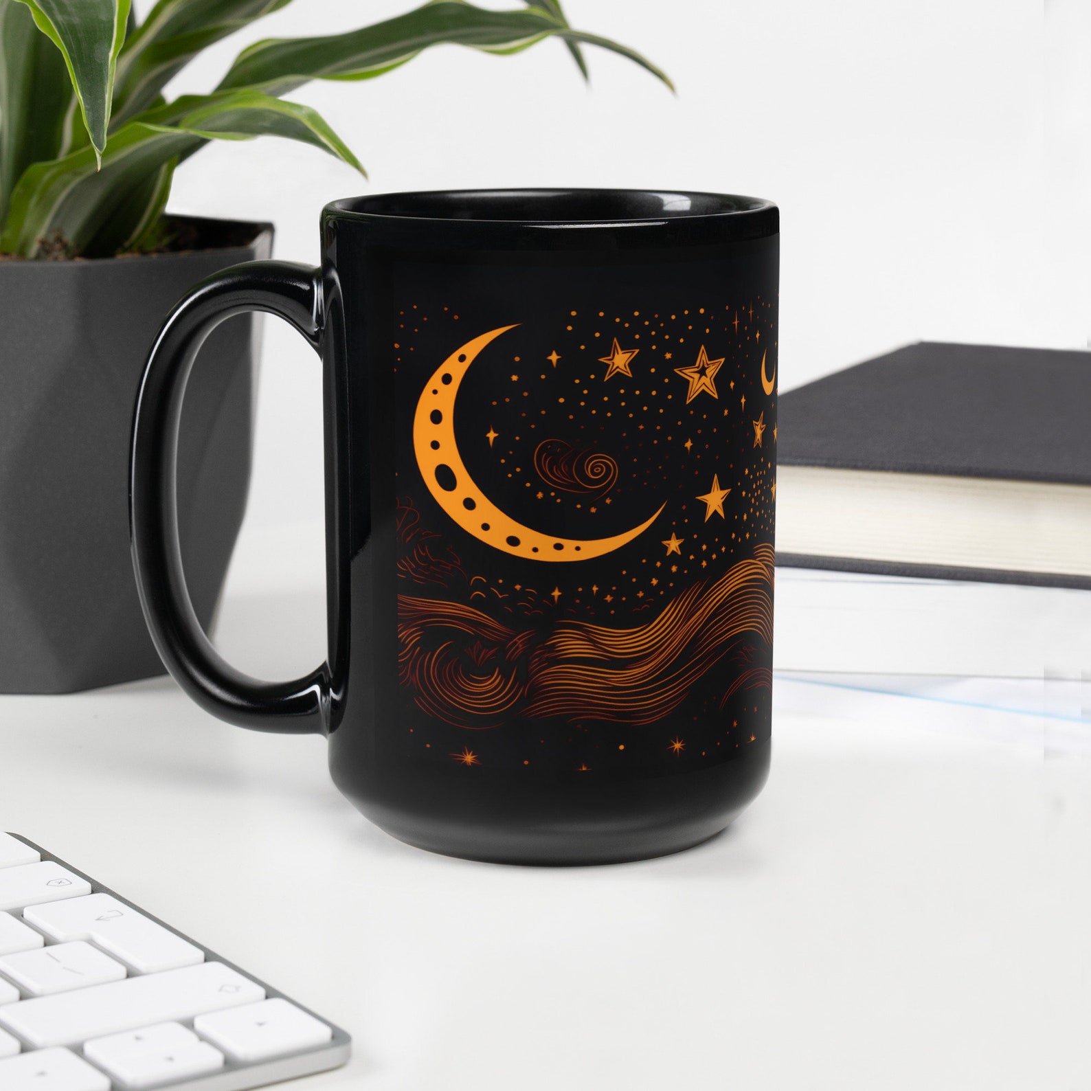 Special Edition Celestial Moon Mug Mystical Moon Night Gift Moon Coffee ...