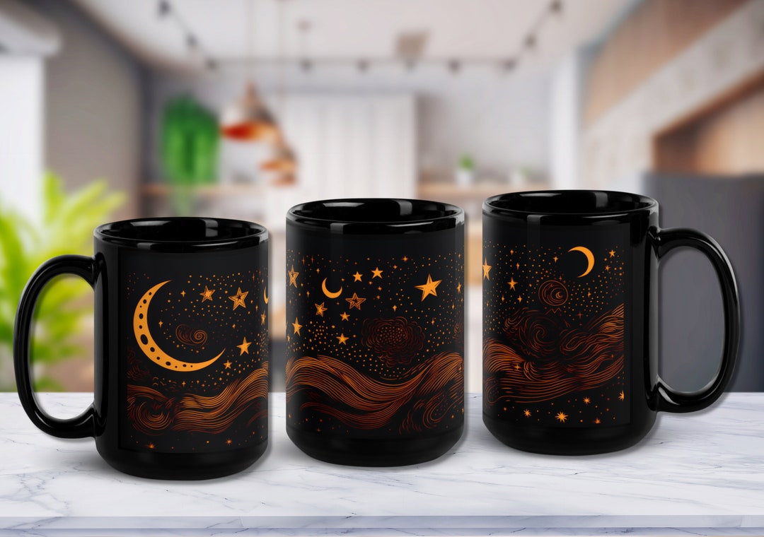 Special Edition Celestial Moon Mug Mystical Moon Night Gift Moon Coffee ...