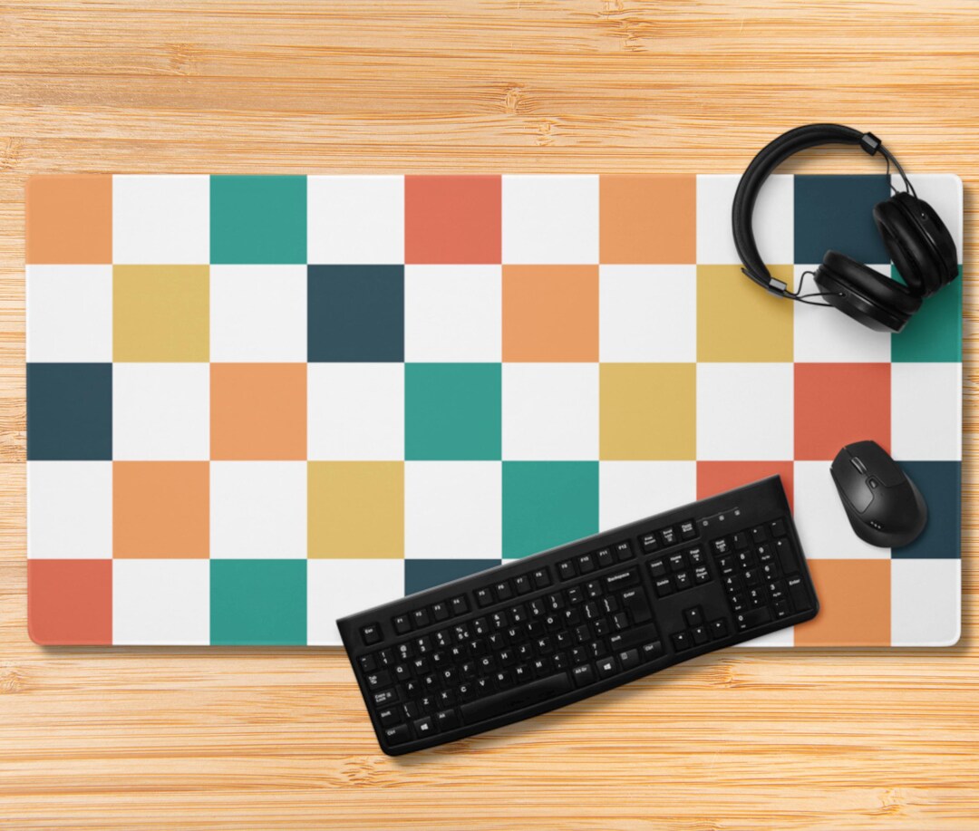 Retro Checker Mousepad Desk Protector Pad Mat Computer Mouse Pad Gift ...