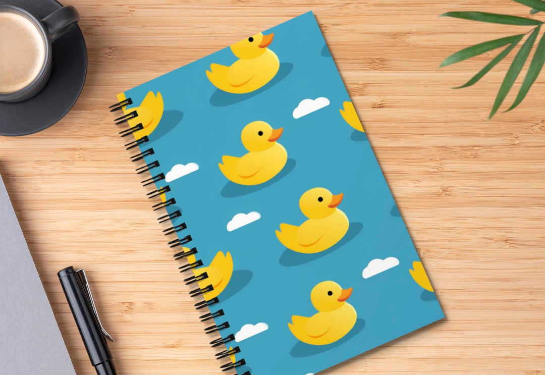 Cute Rubber Duck Notebook Graduation Gift Birthday Journal Diary Notes ...
