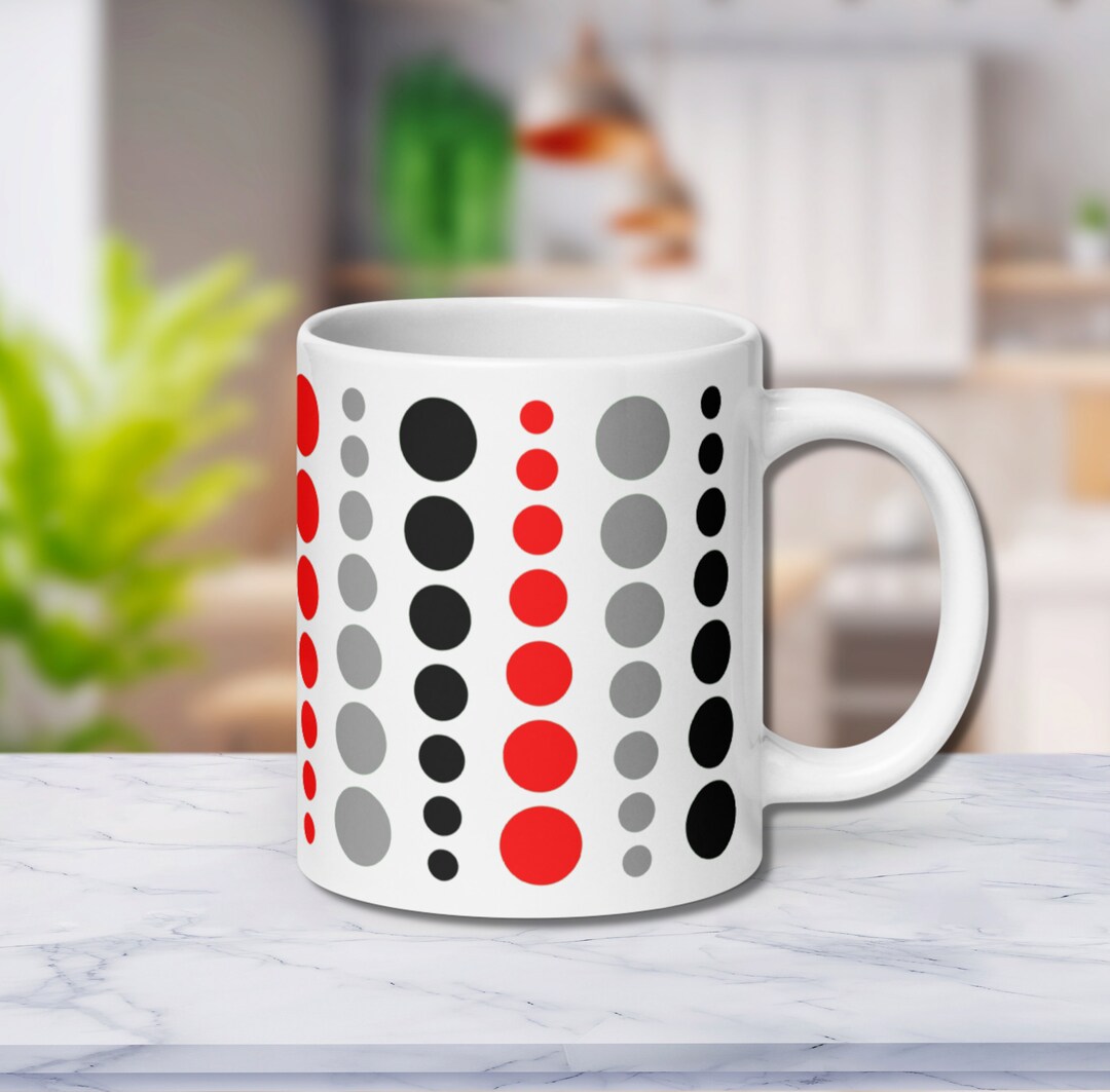 Large Polka Dot Coffee Mug Work From Home Sister Coworker Gift Her Gift ...