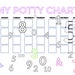 Numbers Potty Training Chart Printable Cute Fun Colors Instant Download ...