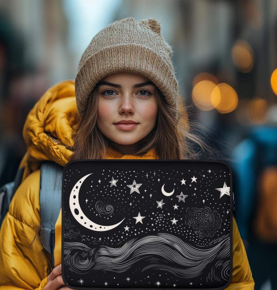 Celestial Moon Laptop Tablet Sleeve Notebook Case Slip Cover School ...