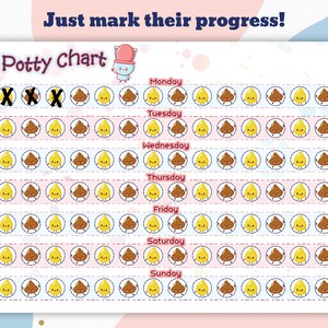 Rewarding Potty Chart Multi-pack Cute Color Download Sat Toilet Peed ...