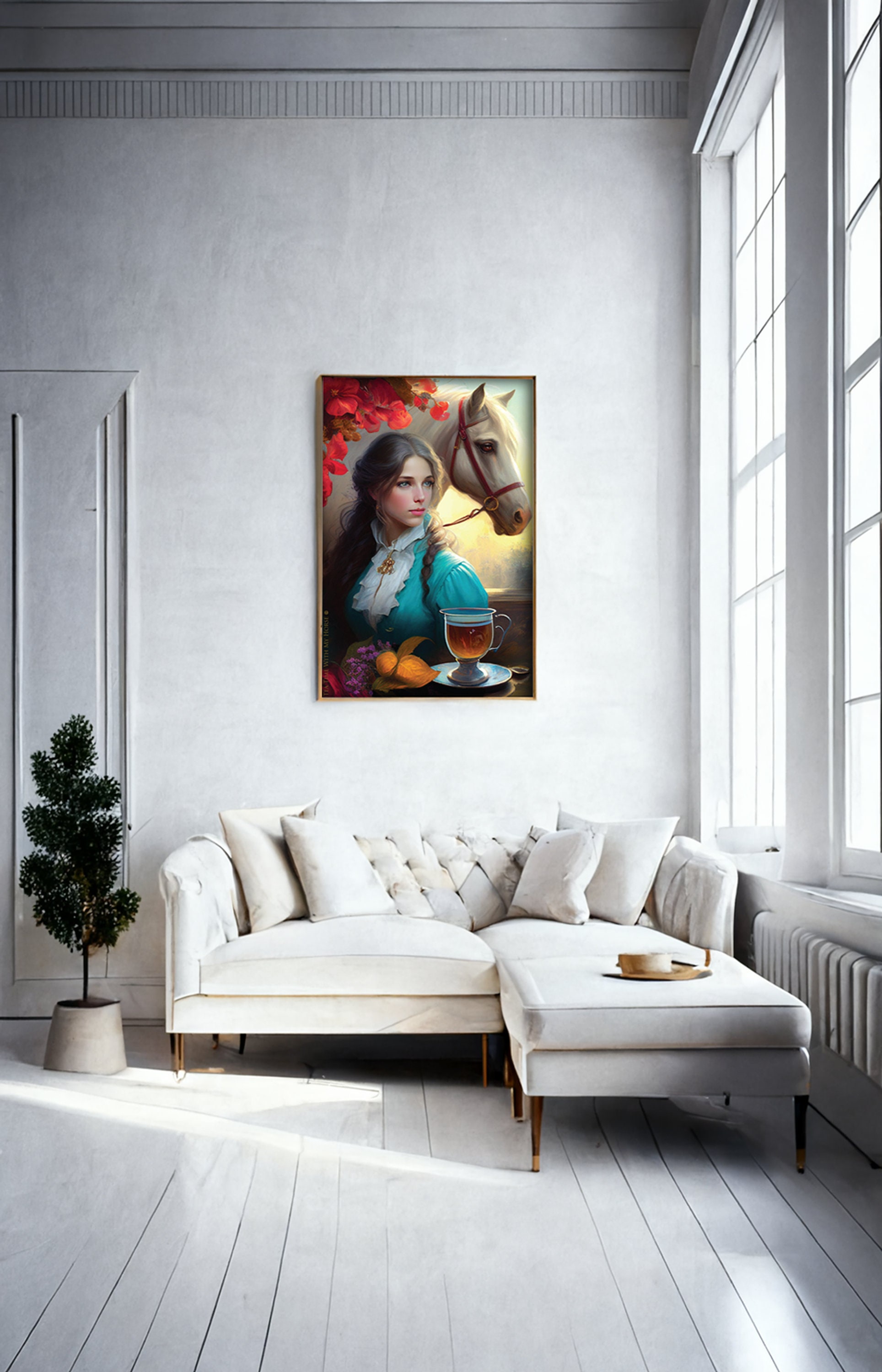 DIGITAL DOWNLOAD Bayesa by Tea Time With My Horse Beautiful Painting ...