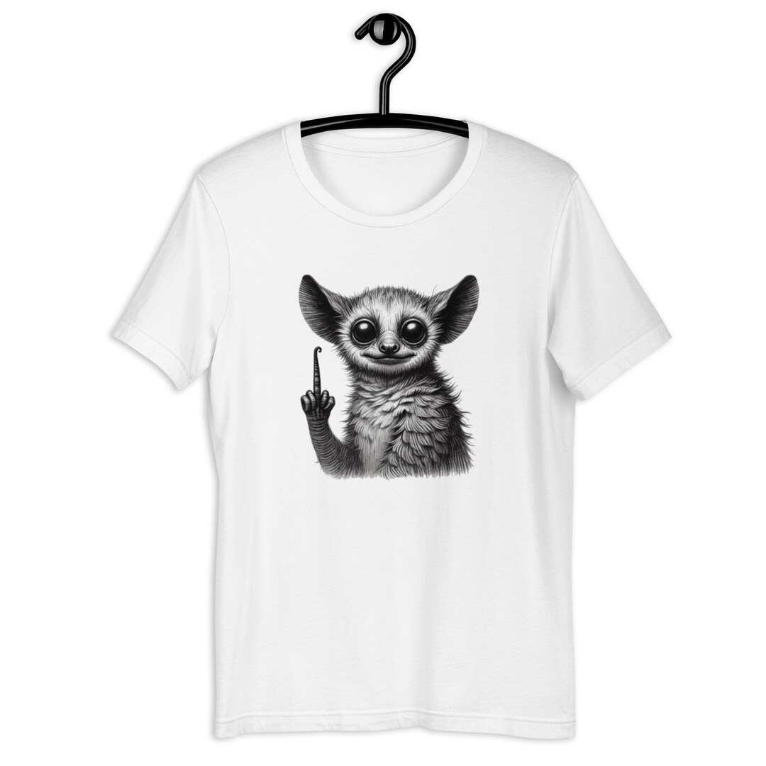 Funny Aye-aye Lemur T-shirt – Creepy Cute Gothic Animal Tee – Bella ...