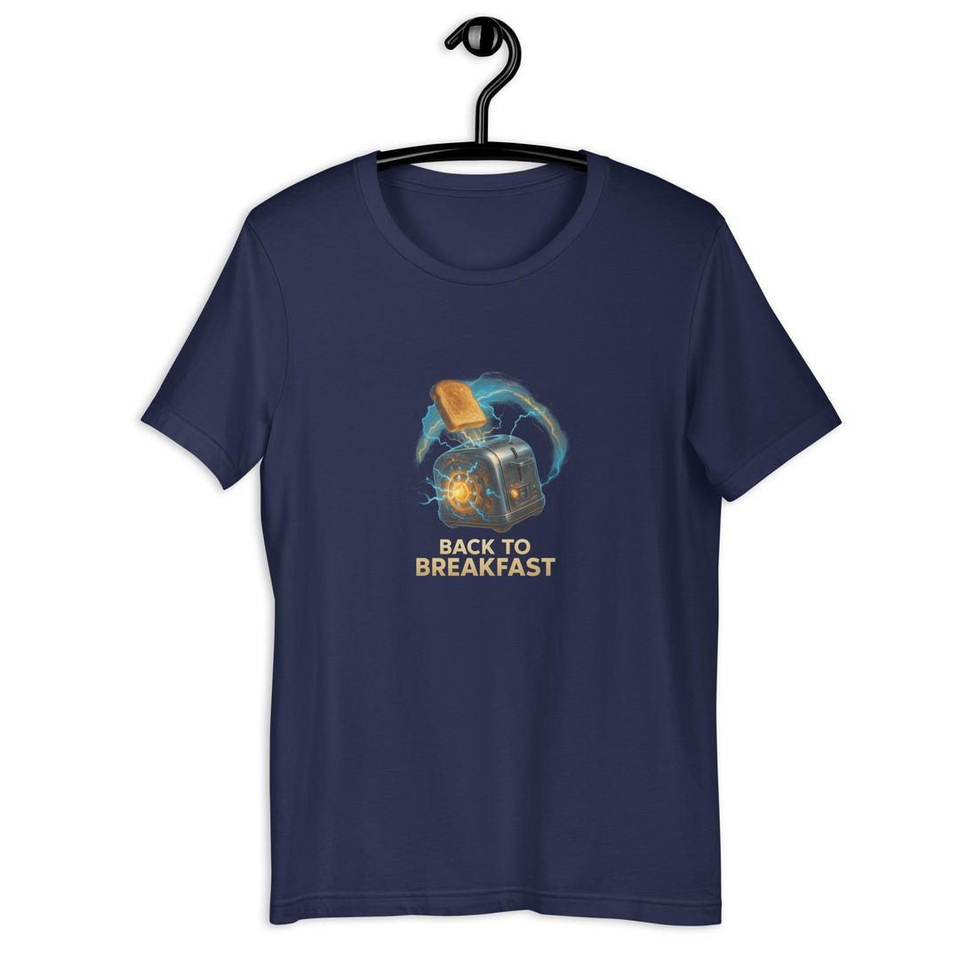 Retro Sci-fi Toaster T-shirt: Funny Time Travel Breakfast Tee - Etsy UK