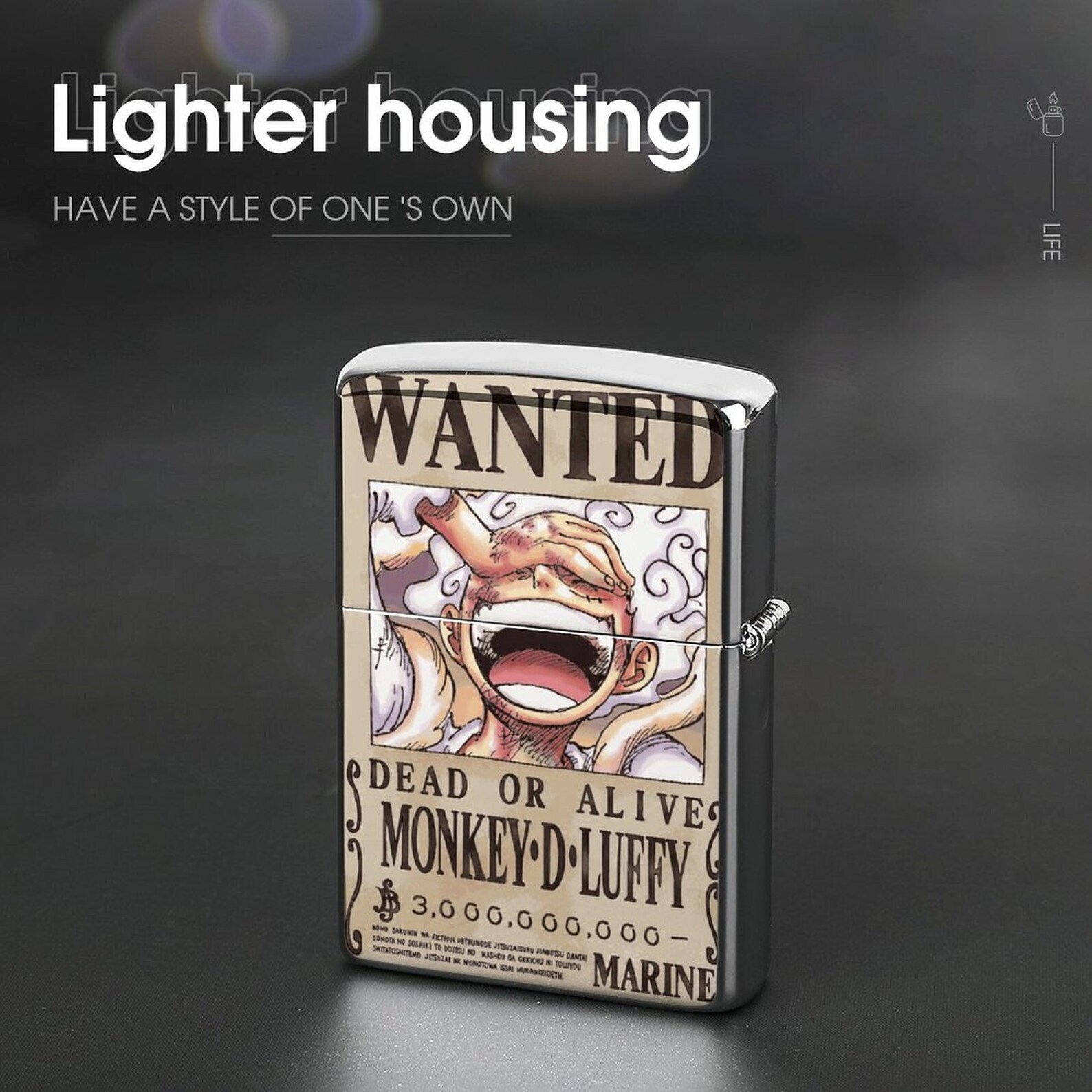 One Piece Lighter Housings, Monkey, Anime Lighter Housing, Wanted ...