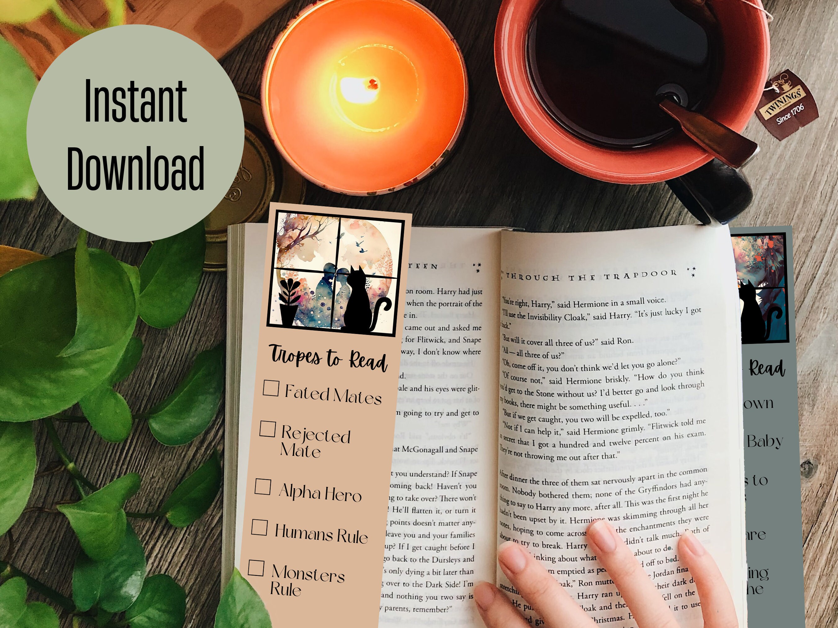 Printable Bookmarks, Reading Challenge Bookmarks, Bookmarks With Tropes ...