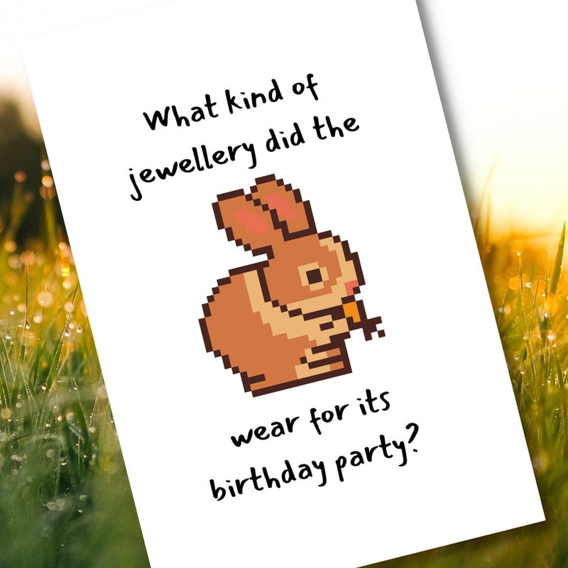 Bunny Pun Card - Etsy