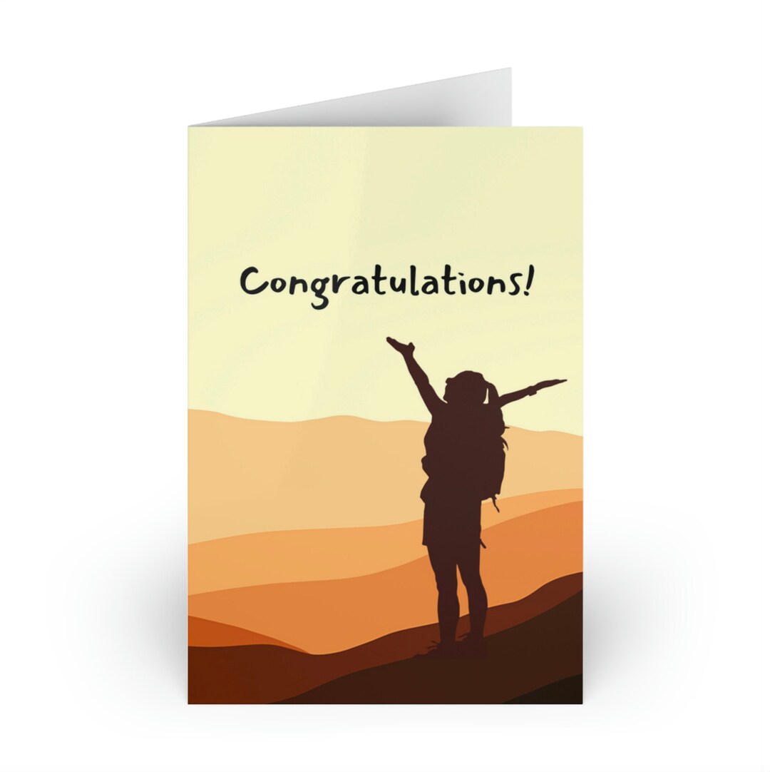 Congratulations Card Success Encouragement Celebrate - Etsy