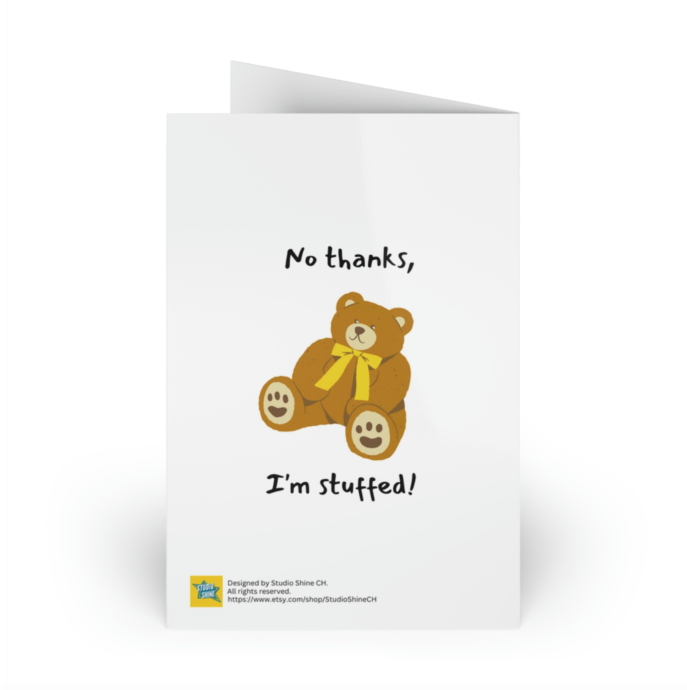 Unique Two Part Pun Birthday Card, Piece of Cake, Teddy Bear, Stuffed ...