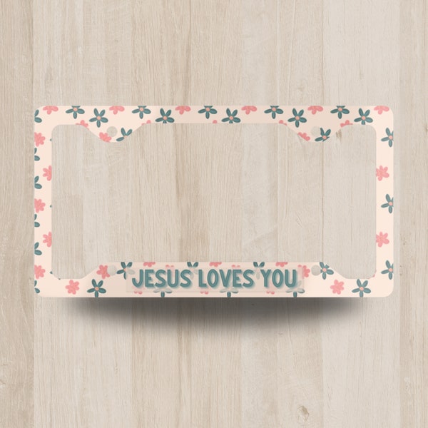 Christian Car License Plate Frame - Etsy