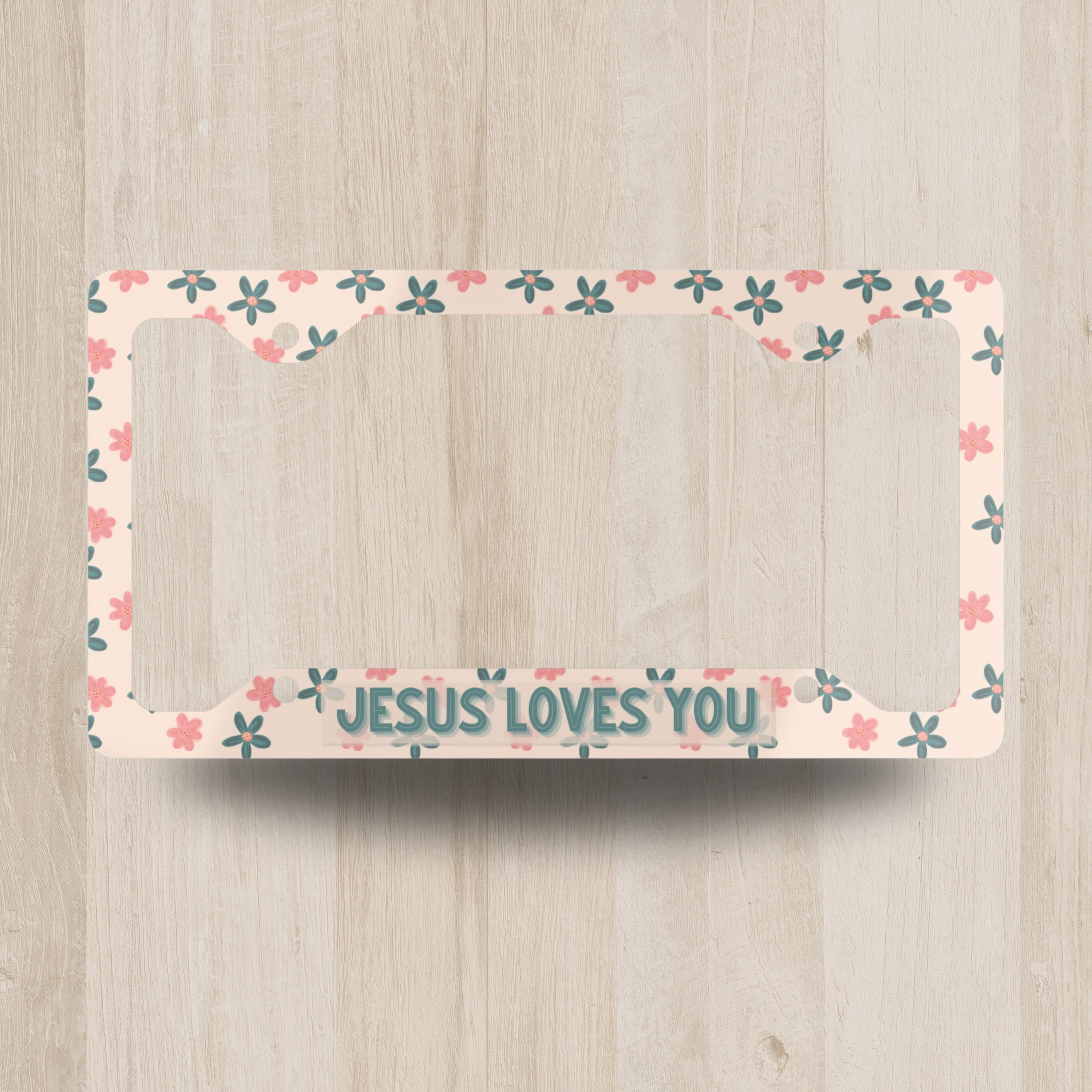 Jesus Loves You, Christian License Plate Frame, Car Accessories, Car ...