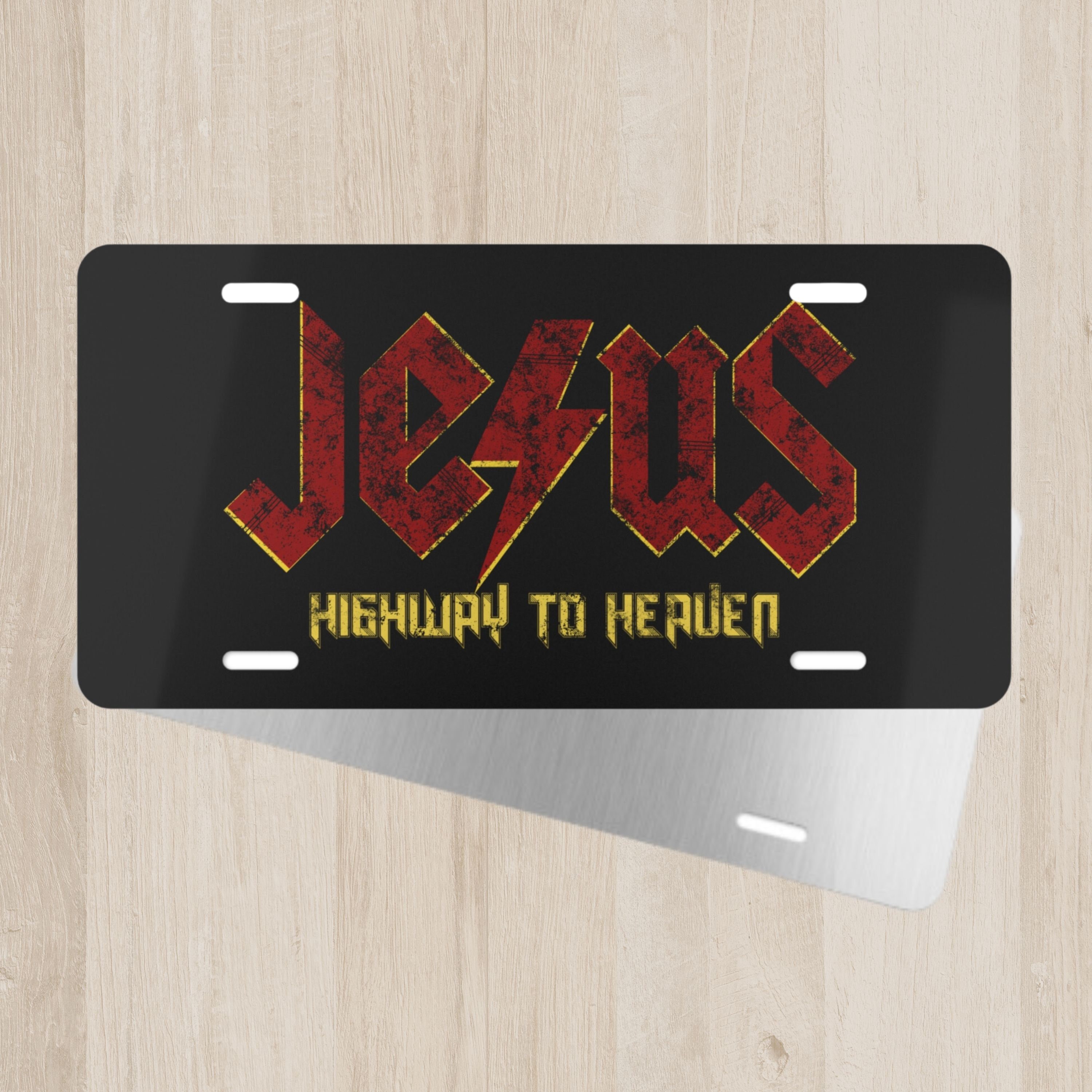 Christian License Plate, Jesus is the Highway to Heaven License Plate ...