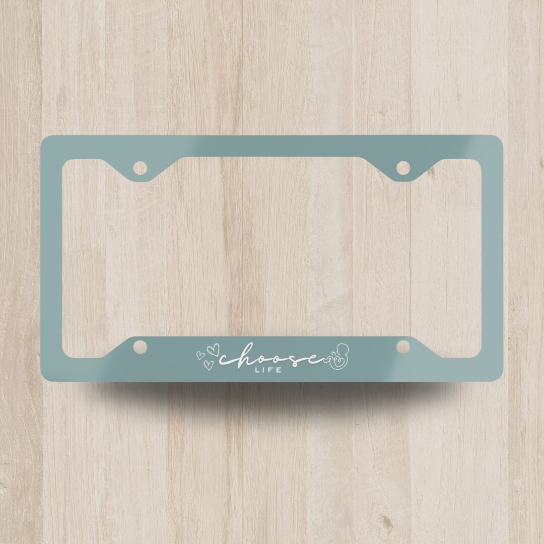 Choose Life, License Plate Frame, Car Accessories, Car License Plate ...