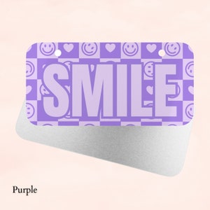 Mini License Plate, Smiley Face License Plate, Bike License Plate, Bike ...