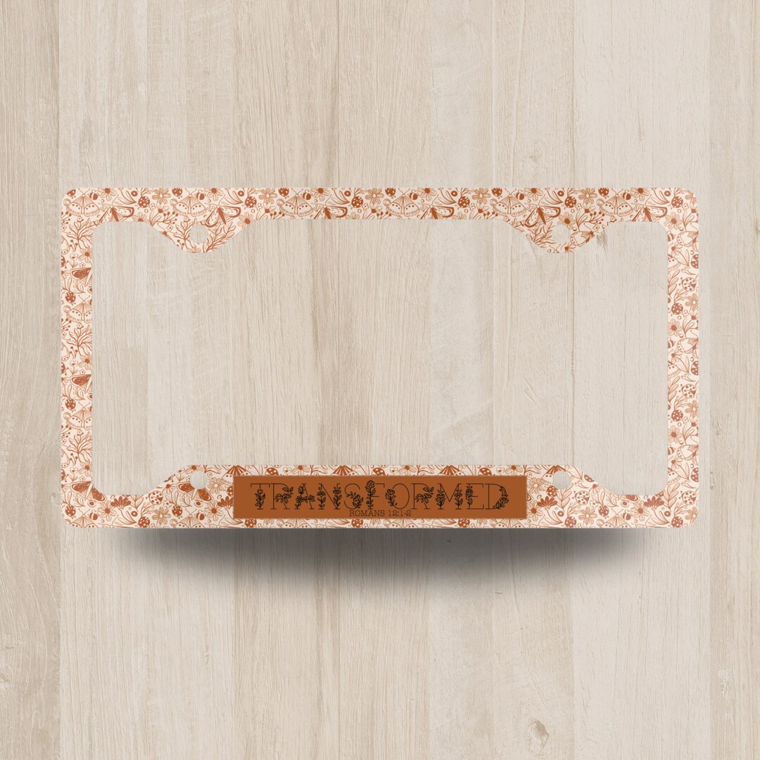Transformed, Christian License Plate Frame, Car Accessories, Car ...