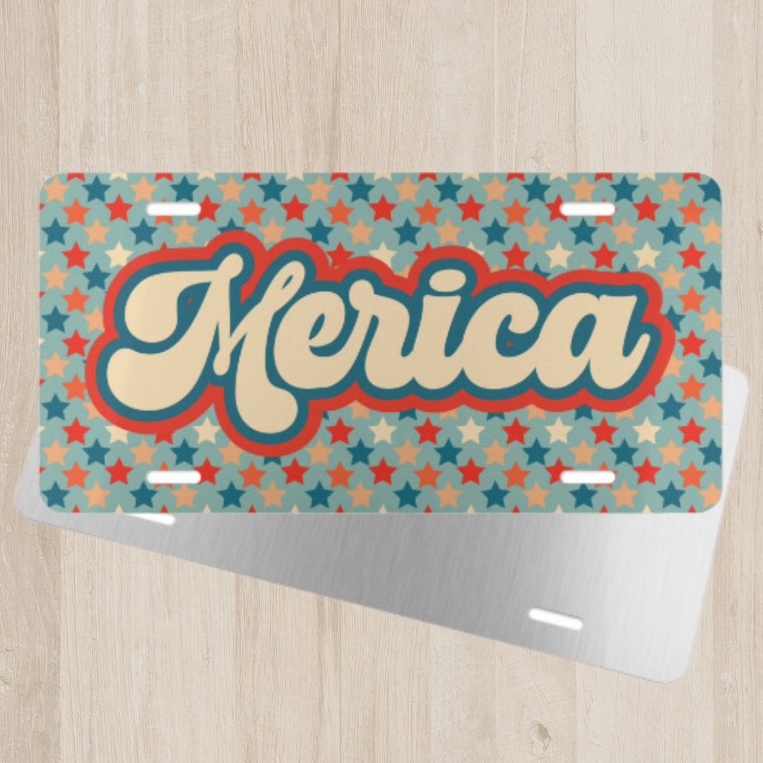 Merica License Plate, 'merica License Plate, Car Accessories, Retro ...