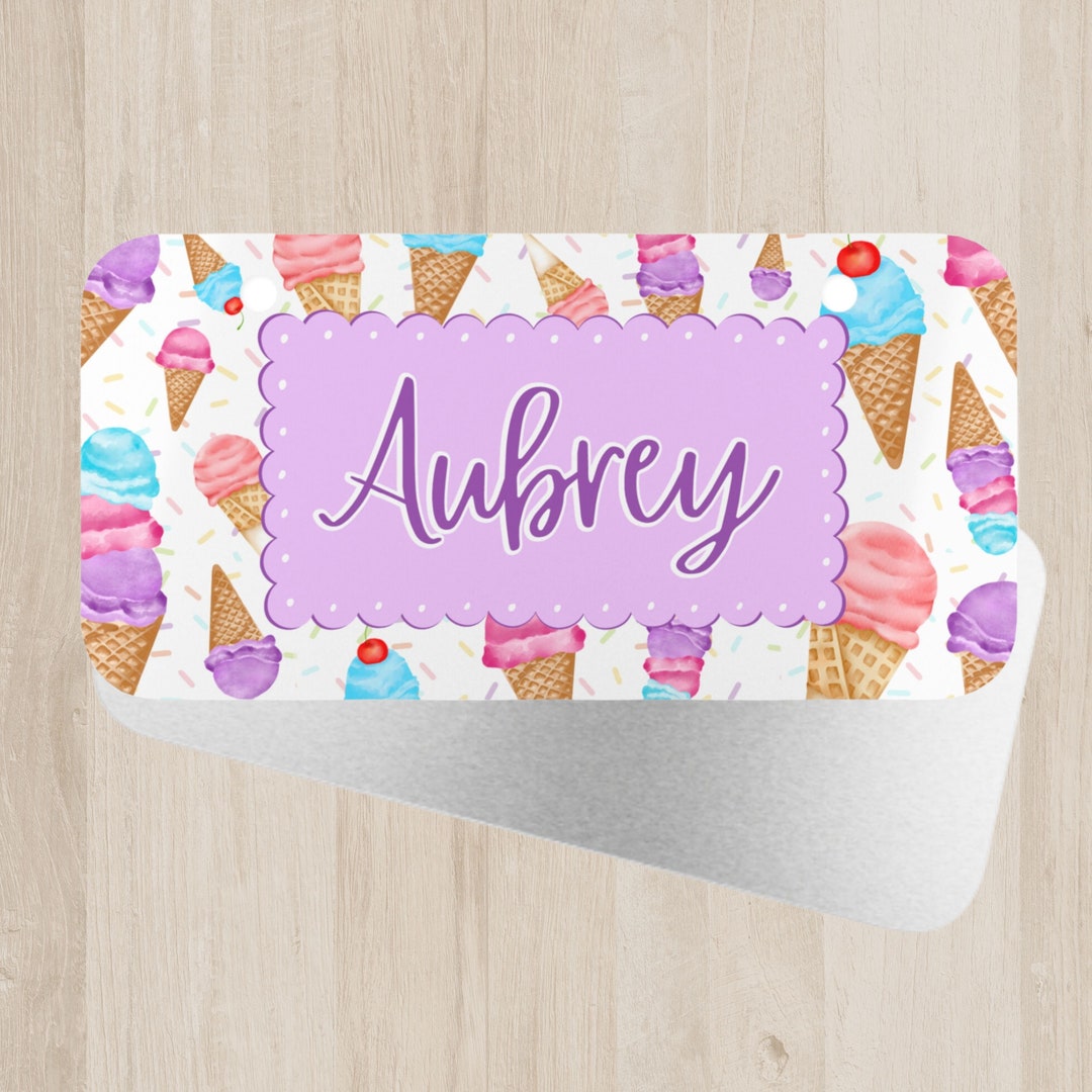 Mini License Plate, Kids License Plate, Personalized Bike License Plate ...