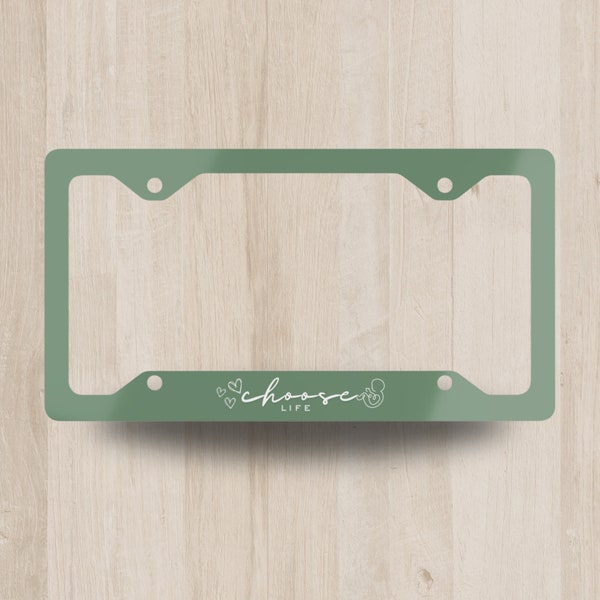 Choose Life License Plate Frame - Etsy