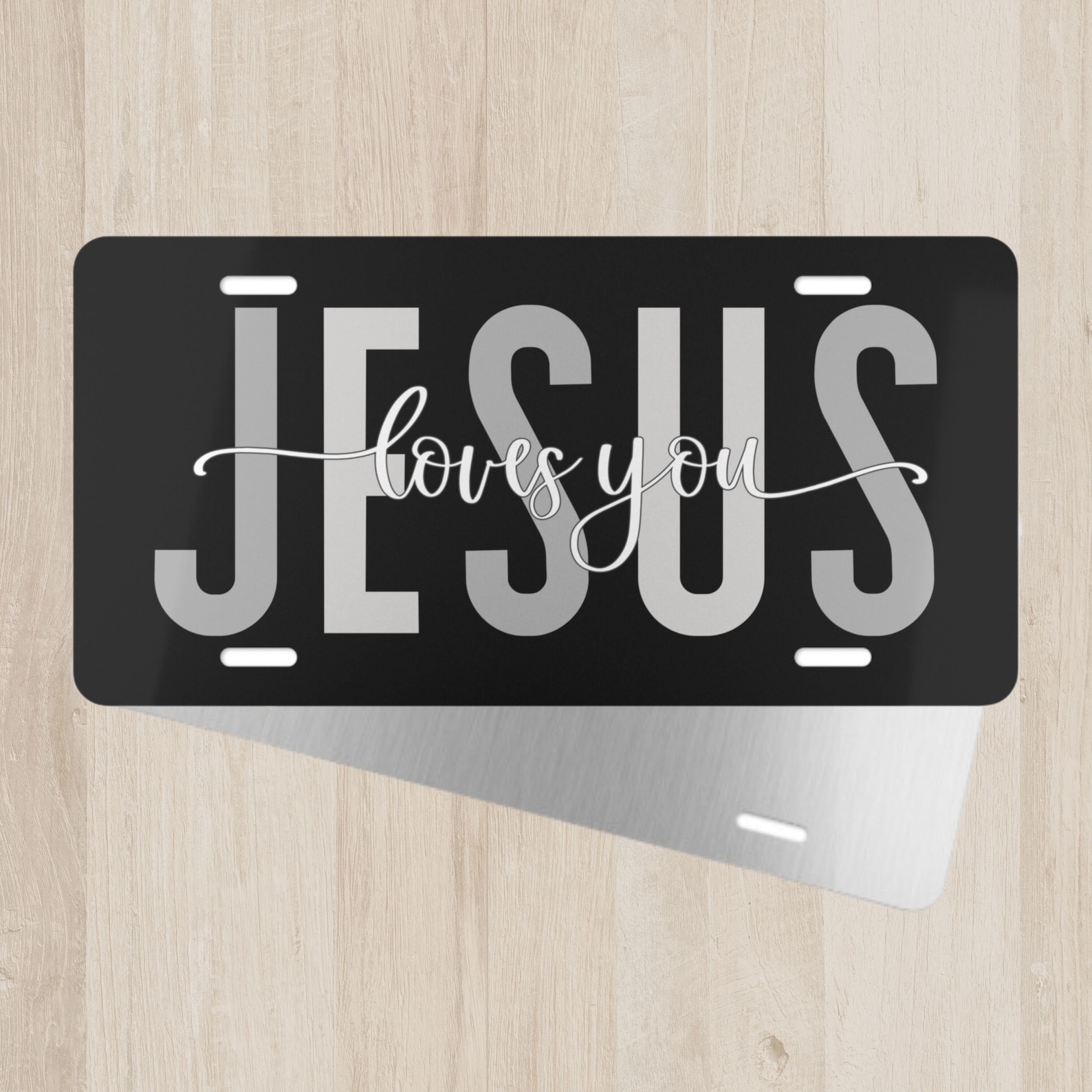 Jesus Loves You, Christian License Plate, Car Accessories, Car Tag ...