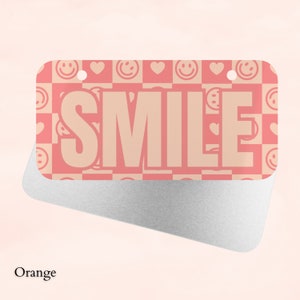 Mini License Plate, Smiley Face License Plate, Bike License Plate, Bike ...