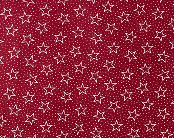 108 Inch by Three Yards of Quilt Backing- Beige With Patriotic Red ...