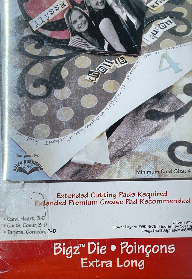 Sizzix Die #656026 - Bigz Die - "design in 3d" - Valentine or ...