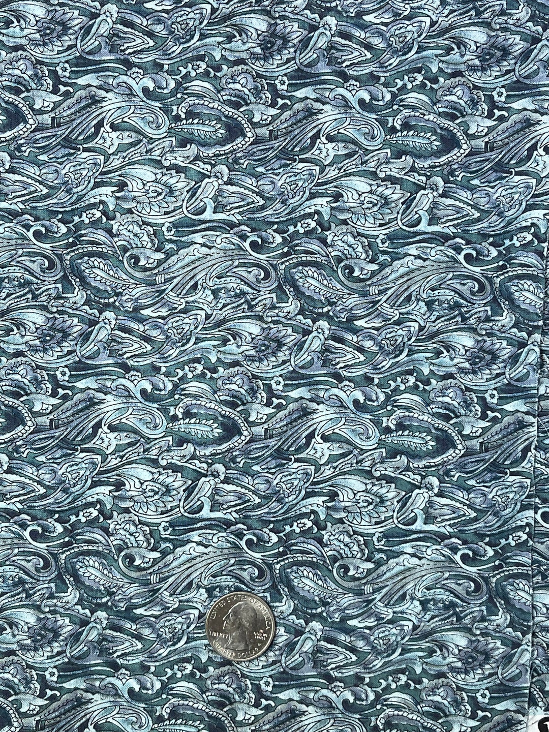 TEXSTYLES -quality Cotton Fabric- Blueish Gray Fabric -decorative ...