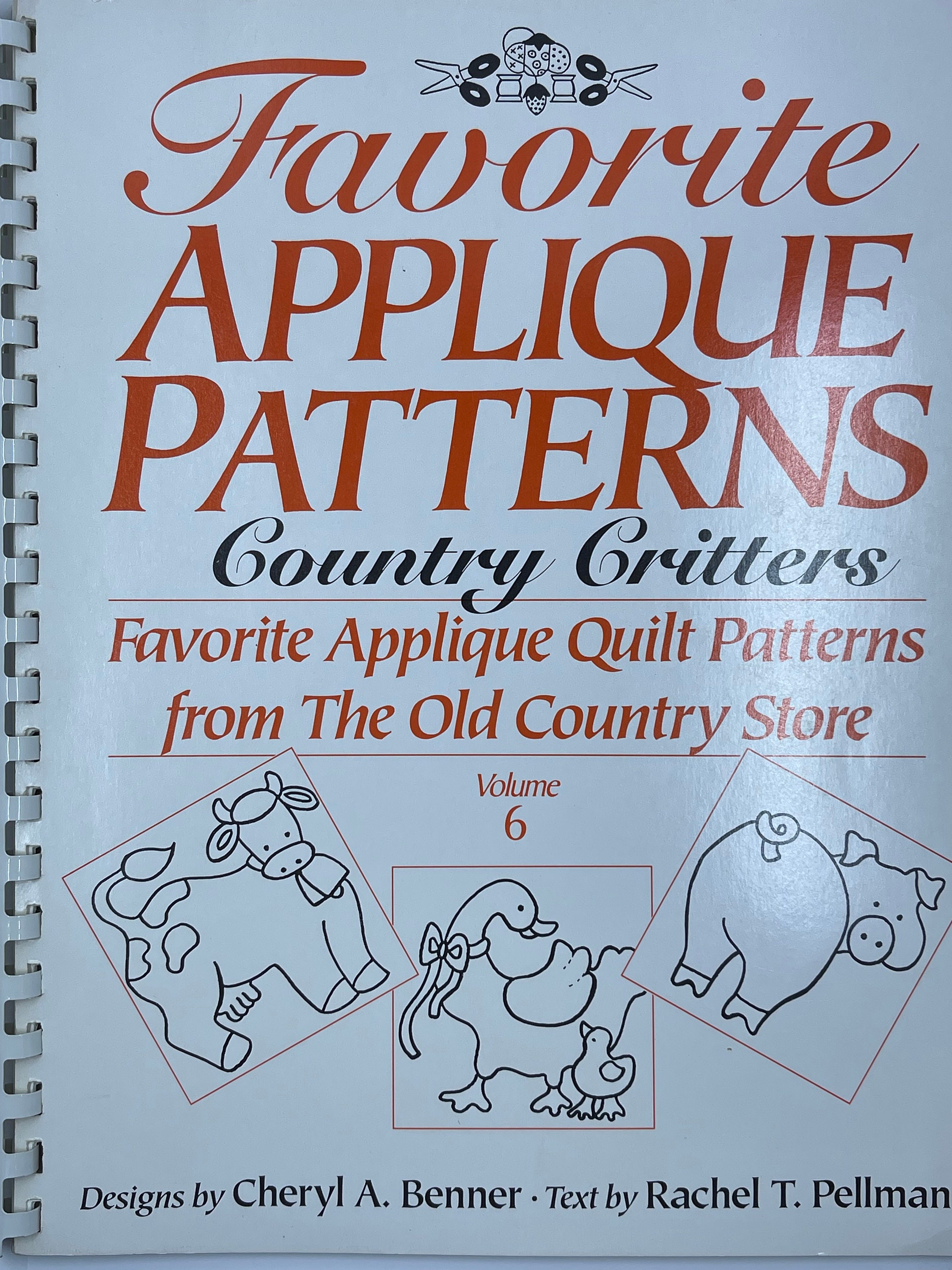 Favorite Applique Patterns-complete Set of 6 Books by Benner and ...