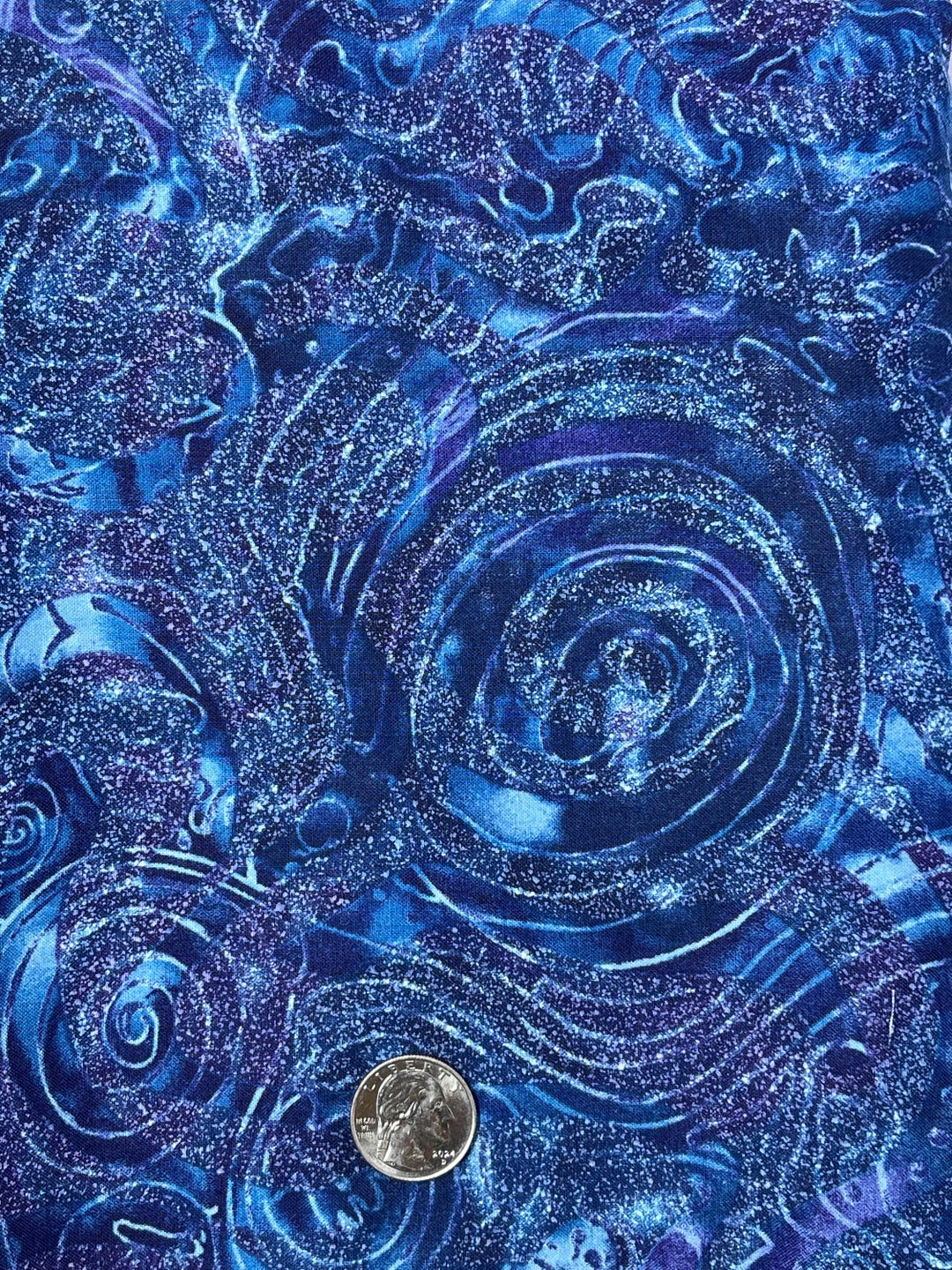 Essentials by Hoffman International Quality Cotton Fabric- Shades of Blue and Purple With White ...