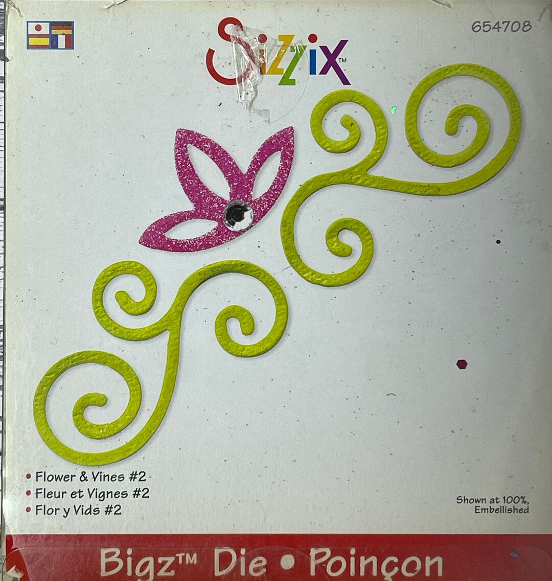 Preowned Sizzix Bigz Die #657492 - Flowers and Vines #2 - Gently Used ...