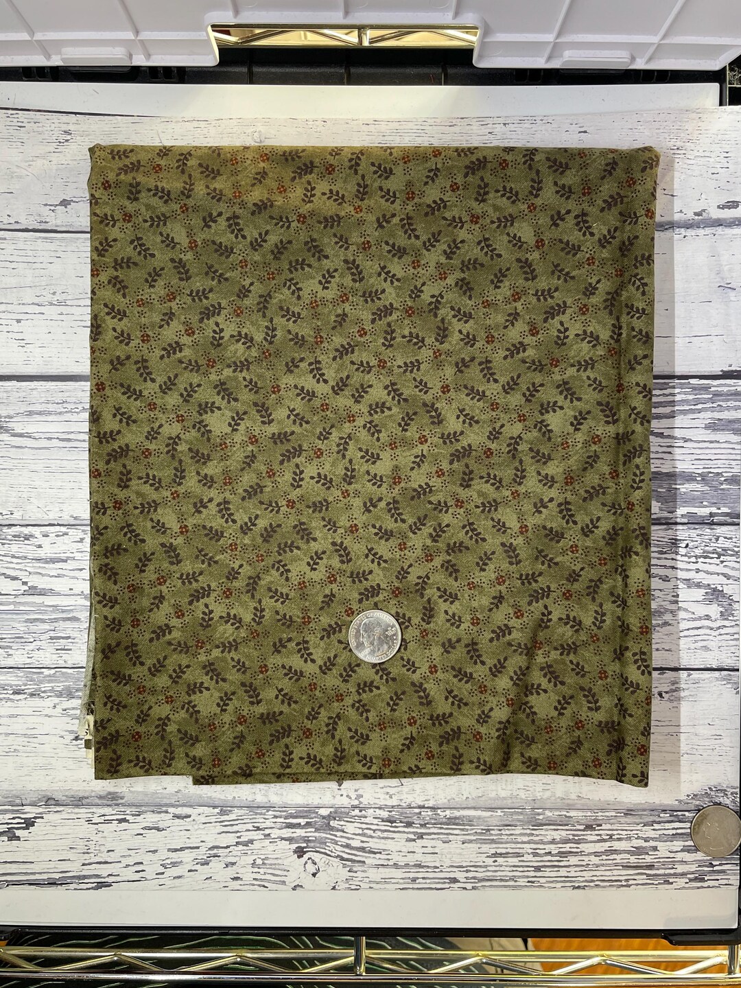 MODA "best Friends" Cotton Fabric by Sandy Gervais – Drab Green ...