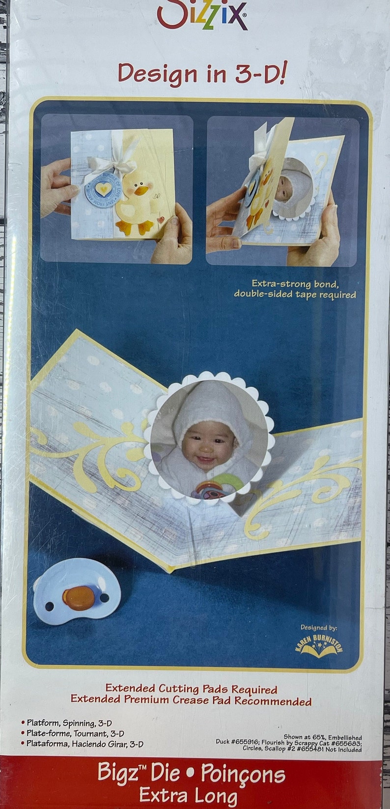 Sizzix Die #656029- Bigz Die - "design in 3d" - Platform Spinning Idea ...