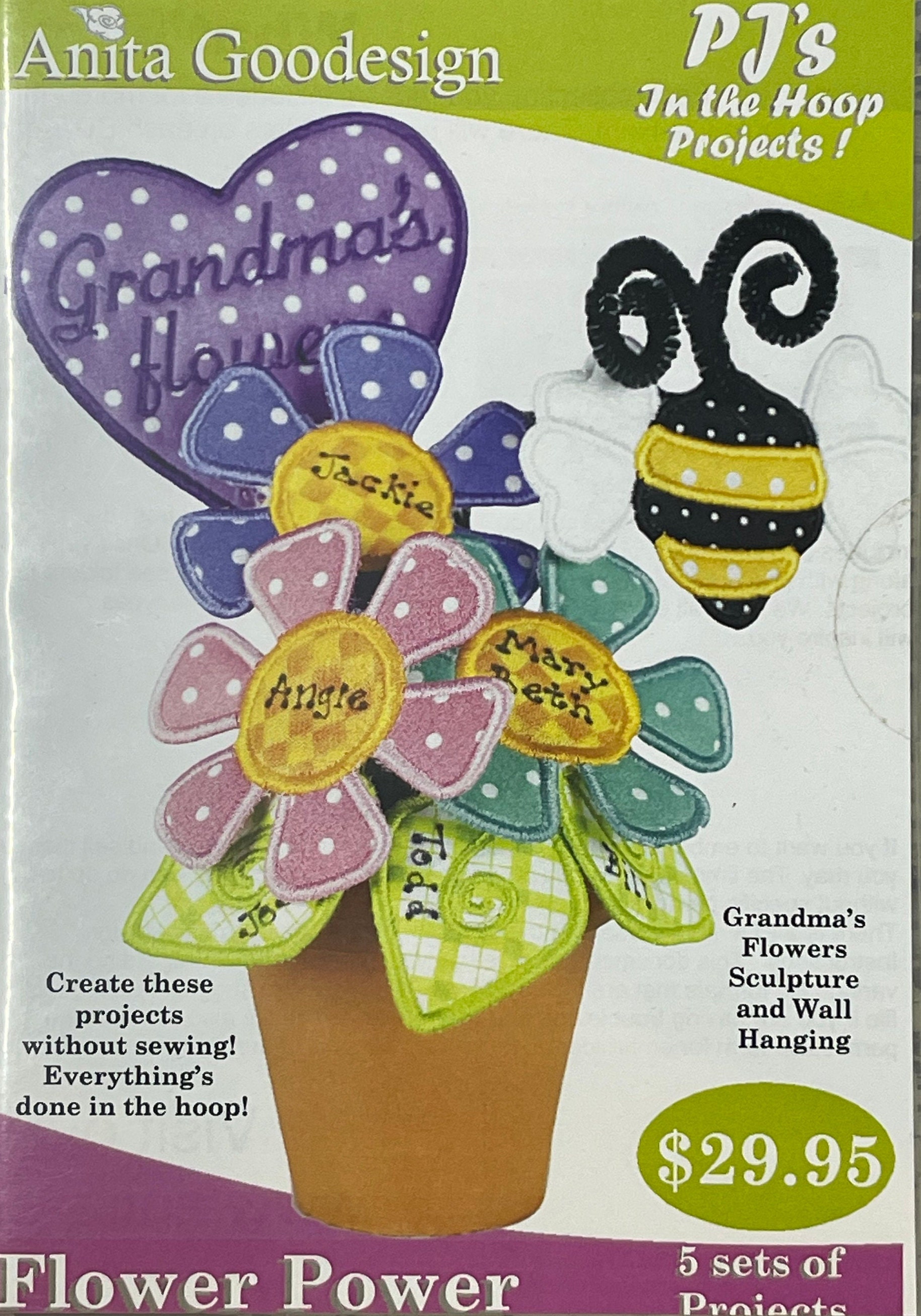 Anita Goodesign's Flower Power CD Designed by Jackie Poletti–5 Sets of ...