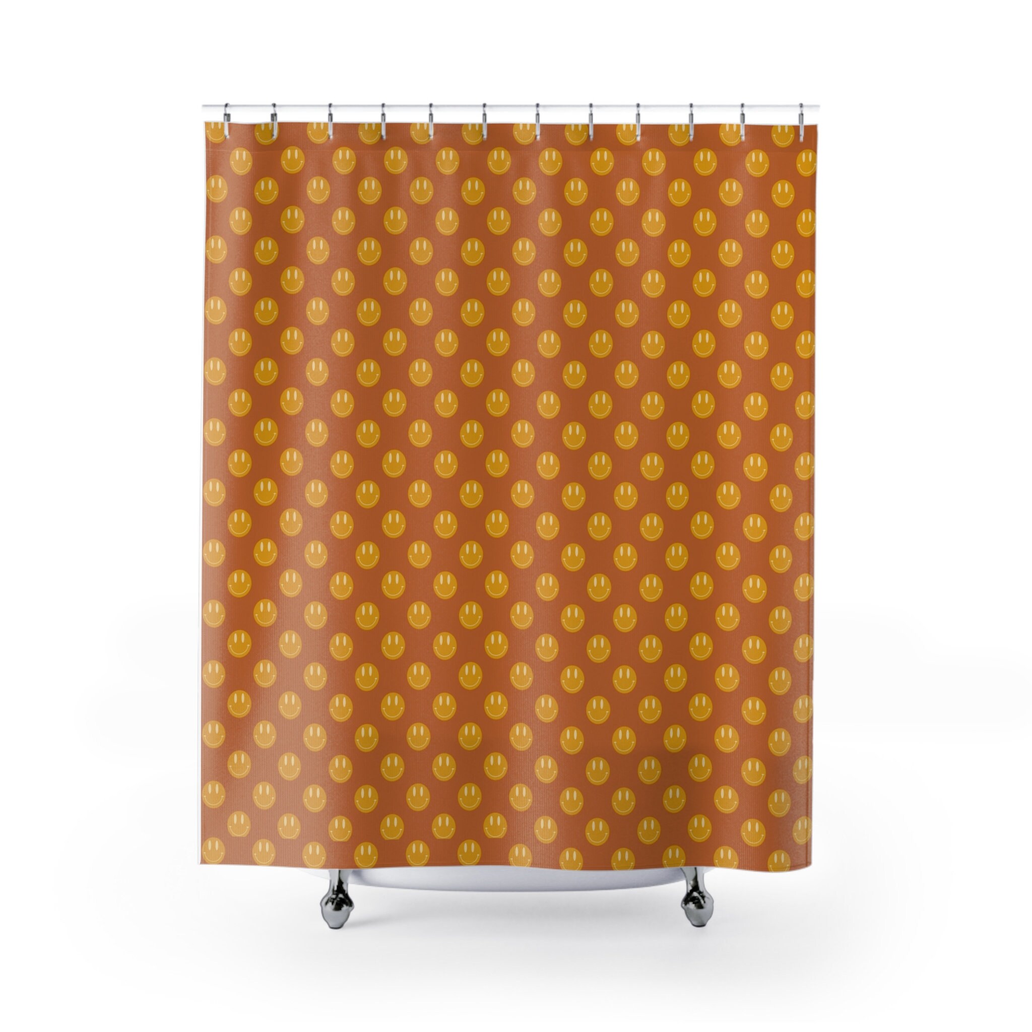 Retro Smiley Shower Curtain - Etsy