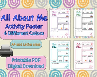 Llama All About Me Worksheet & Poster Back to School - Etsy